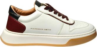 Alexander Smith Homme, Chaussures, Blanc, Taille: 44 EU Pelle Baskets
