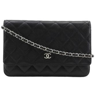 Chanel Pre-owned Classic Caviar Chain Wallet - - Pre-owned - Damen - Schwarzk - ONE SIZE