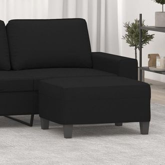 vidaXL Repose-pied Noir 70x55x41 cm Tissu microfibre Vidaxl