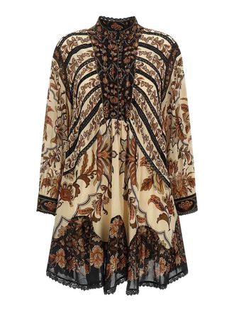 Farm Rio Robe Au Genou - Beige