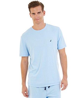 Nautica T-Shirt &agrave; Manches Courtes pour Homme - Bleu - Taille L