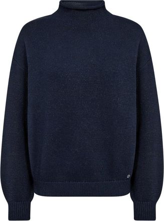 Mos Mosh MOS Mosh - Adam Zip Turtle Neck - Femme - Pulls - Bleu - Taille: 36 FR