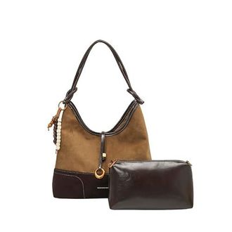 Generic Sac &agrave; bandouli&egrave;re tendance en cuir synth&eacute;tique avec pendentif pour femme, pour le travail, le shopping, les voyages, le quotidien, caf&eacute;, 12.2x12.2x4.3