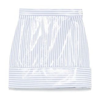 Vivienne Westwood Femme, Jupes, Bleu, Taille: 40 FR Jupe Cosmopolitan Blanc/Bleu