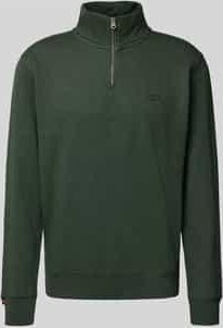 Superdry Sweatshirt mit Troyer-Kragen und Logo-Stitching