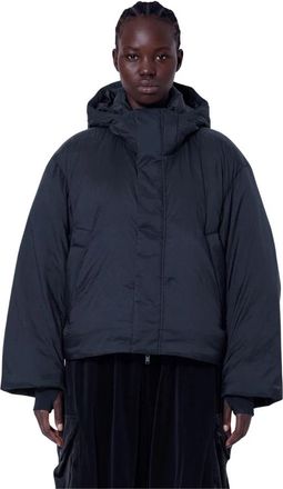 Yohji Yamamoto Kapuzen-Pufferjacke - - Jackets - Damen - Schwarzk - M