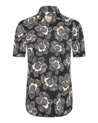 Stenstr&ouml;ms Leichtes Kurzarmhemd mit Lyocell und floralem Print in