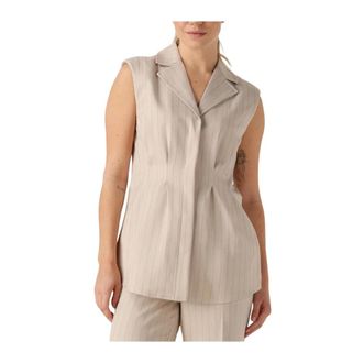 Bruuns Bazaar Urwa Weste - - Jackets - Damen - Beige - XS