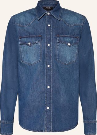 A.P.C. Jeanshemd Regular Fit blau