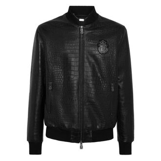 Billionaire Boys Club Homme, Vestes, Noir, Taille: S Leather Bomber Cocco