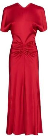 Victoria Beckham Robe longue fronc&eacute;e