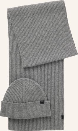 HUGO BOSS Strickschal Uboldi_Set silber