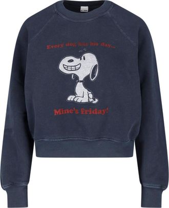 Re/Done Sweatshirt Mit Rundhalsausschnitt