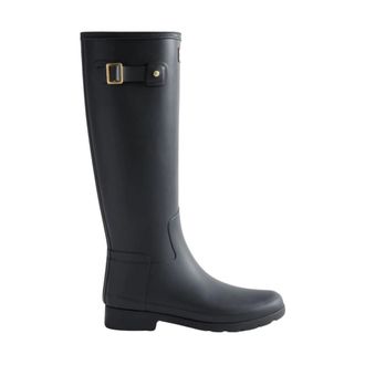 Hunter Refined Gold Trim Tall Boot - - Shoes - Damen - Schwarzk - 36 EU