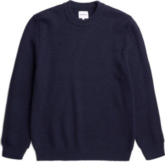 Norse Projects Homme, Pulls, Bleu, Taille: S Pull ras du cou côtelé