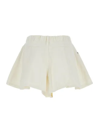 Sea New York Womens Denim Shorts Stasia White Cotton
