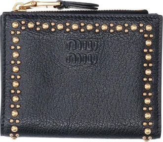 Miu Miu Leather Zip Card Holder