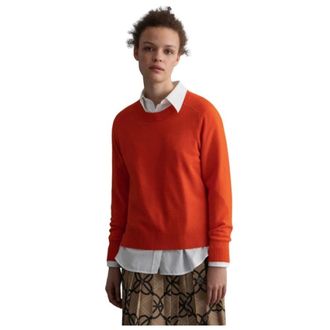 GANT Femme, Pulls, Orange, Taille: 40 FR Pull en cachemire à col rond