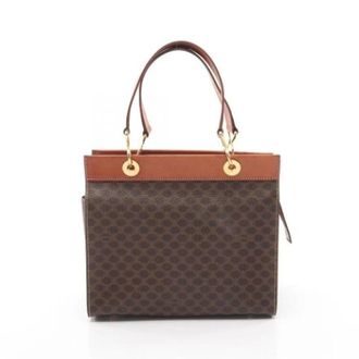 Celine Sac &agrave; main vintage en toile Pre-owned - Femme - Pre-owned - Brun - Taille: ONE Size