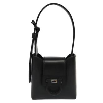 Ferragamo Pre-owned Cuir sacs-main - Femme - Pre-owned - Noir - Taille: ONE Size