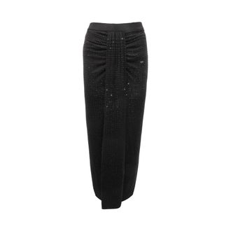 Emma & Gaia Gonna Lunga Wo Strass Skirt - - Skirts - Damen - Schwarzk - S