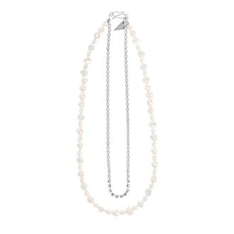 Forte_Forte Femme, Accessoires, Blanc, Taille: ONE Size Collier double