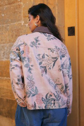 Next Jeansjacke National Trust x Next Denim-Jacke mit Cordkragen (1-St)