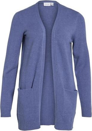 Vila Vila Viril Open L/S Knit Cardigan-Noos, Bijou Blue 1, XS Femme