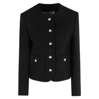 Dunst Schwarze Tweed Kurzjacke - - Jackets - Damen - Schwarzk - M