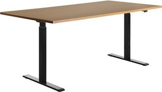 Topstar | Schreibtisch | elektrisch höhenverstellbar | gerade | BxT 1800 x 800 mm | Buche/schwarz