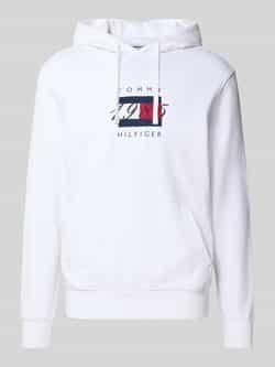 Tommy Hilfiger Regular Fit Hoodie aus reiner Baumwolle