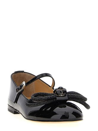 Mach & Mach Patent Leather Ballet Flat - Black