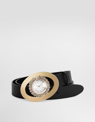 Dolce & Gabbana G&uuml;rtel Aus Kalbsleder - Mann G&uuml;rtel Schwarz 105