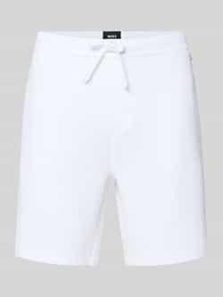 HUGO BOSS Regular Fit Sweatshorts aus Baumwoll-Mix Modell WAFFLE SHORTS