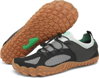 Saguaro Barfußschuhe Herren Barfuss Schuhe Damen Knit Barfussschuhe rutschfest Zehenschuhe Barfuß Traillaufschuhe Barefoot Shoes Mit Breiter Zehenbox Dunkelsc