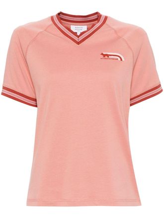 Maison Kitsun&eacute; t-shirt Flash Fox - Rose