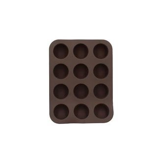 Menastyl Cuisson MOULE &Agrave; 12 MINI MUFFINS 25X19CM EN SILICONE MARRON - 6020773