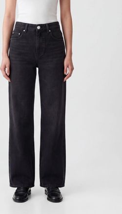 Isabel Marant Jean &eacute;vas&eacute; Belvira &agrave; taille haute en denim de lyocell