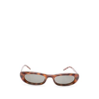 Saint Laurent Shade Plump Oval-frame Sunglasses