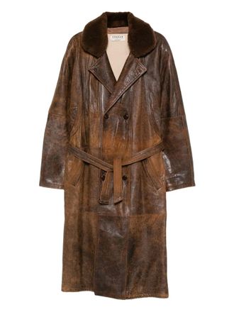 A.N.G.E.L.O. Vintage Cult trench &agrave; boutonni&egrave;re crois&eacute;e (ann&eacute;es 1990) - Marron