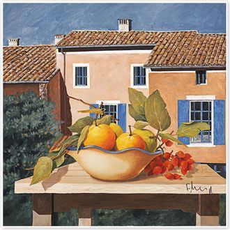 Posterlounge Mediterranes Leben Poster von Franz Heigl 30 x 30 cm Bunt Wandbilder Wanddeko