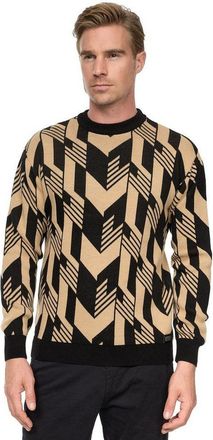 Rusty Neal Strickpullover in zweifarbigem Design