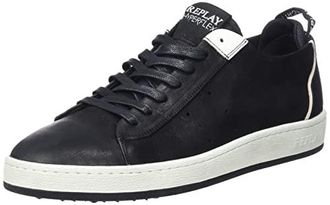 Replay Replay Homme Blog City Basket, 008 Black White, 46 EU