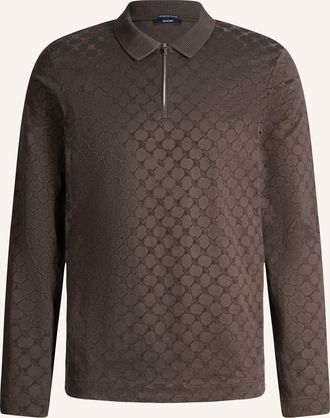 Joop Langarm-Poloshirt Modern Fit braun