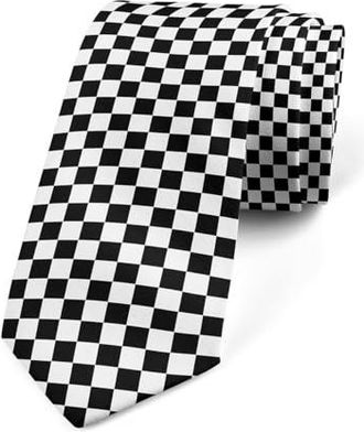 Generic Cravate Homme Noir Et Blanc R&eacute;glable Cravates Confortable Cravates Homme Pour L&Eacute;cole Mariage Affaires