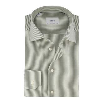 Eton Homme, Chemises, Vert, Taille: 3XL Chemise Coupe Contemporaine