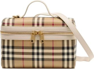 Burberry Femme, Sacs, Multicolore, Taille: ONE Size Check Vanity Bag