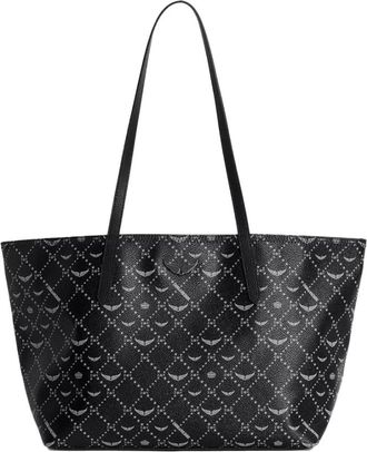 Zadig&Voltaire Femme, Sacs, Noir, Taille: ONE Size Sac Shopper Monogramme avec Bretelles