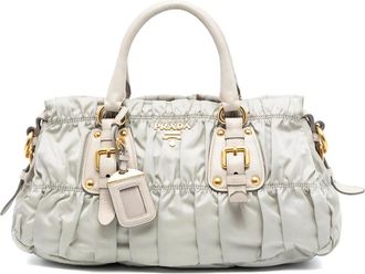 Prada Hobo Bags - Tessuto Gaufre Satchel - Gr. unisize - in Braun - f&uuml;r Damen