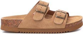 Xti Sandalen Damen Kamel - Bequeme und vielseitige Schuhe - Casual Mode - Modell 14255201 (Gr&ouml;&szlig;e 38)